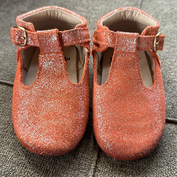 Monkey Feet | Shoes | Monkey Feet Orange Sparkle Buckle Shoe Size 824m ...